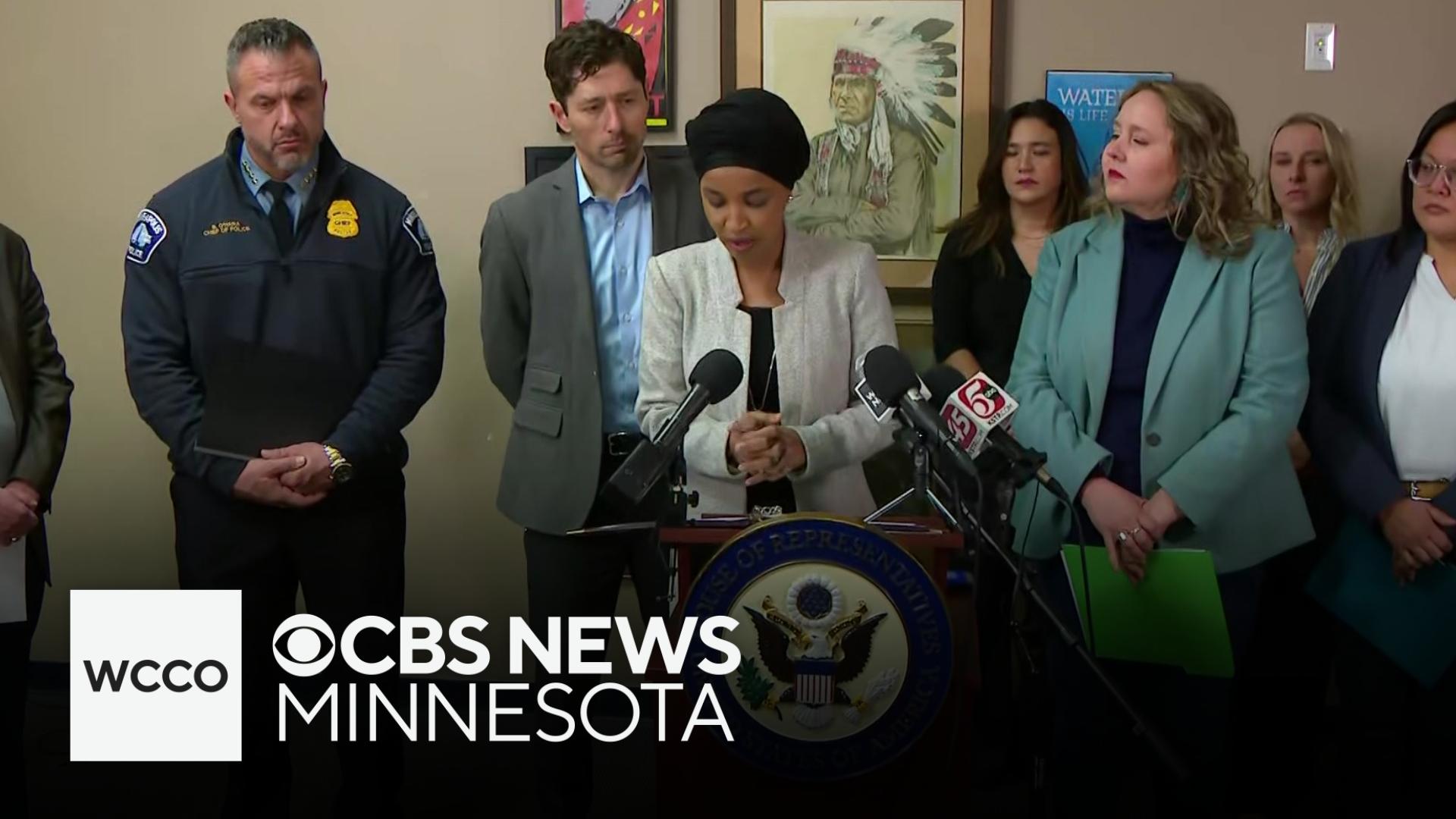 Minneapolis leaders, including Rep. Omar and PD Chief O'Hara, talk ...