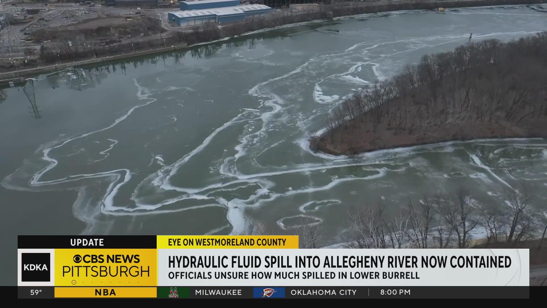 Hydraulic fluid spill outside of steel plant in Lower Burrell contained ...
