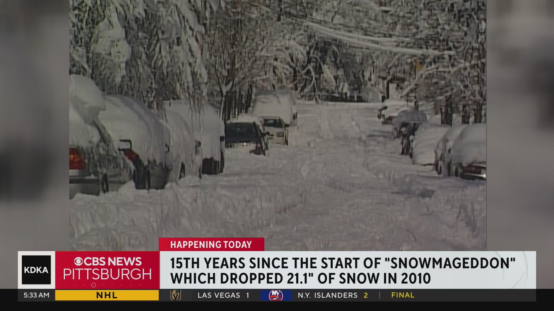 Snowmageddon dropped 21.1" of snow, blanketing Pittsburgh area 15 years ago - CBS Pittsburgh