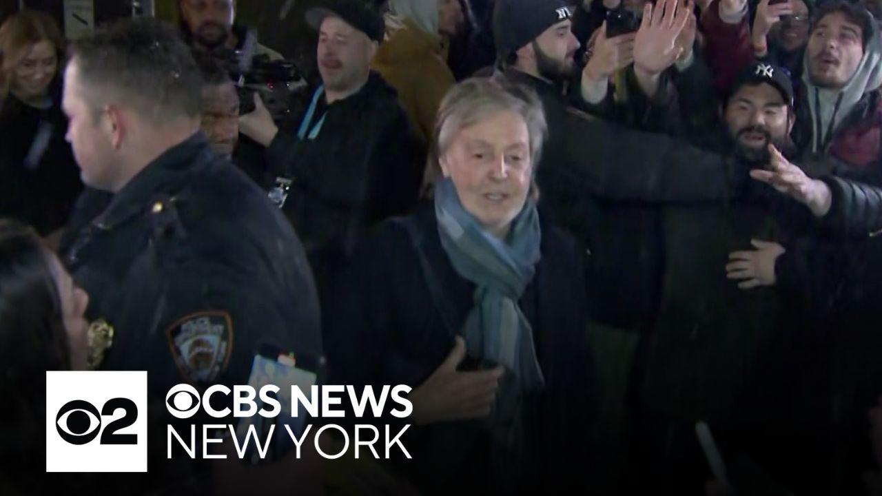Paul McCartney plays NYC's Bowery Ballroom in surprise concert - CBS ...