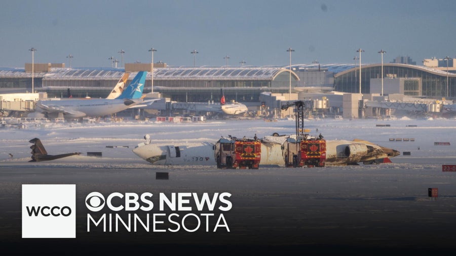 Videos show Delta plane from Minneapolis crash-landing and flipping upside down in Toronto - CBS ...