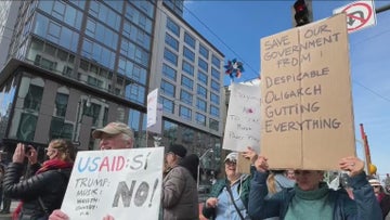 Protests target Trump, Musk and DOGE in "No Kings on Presidents Day ...