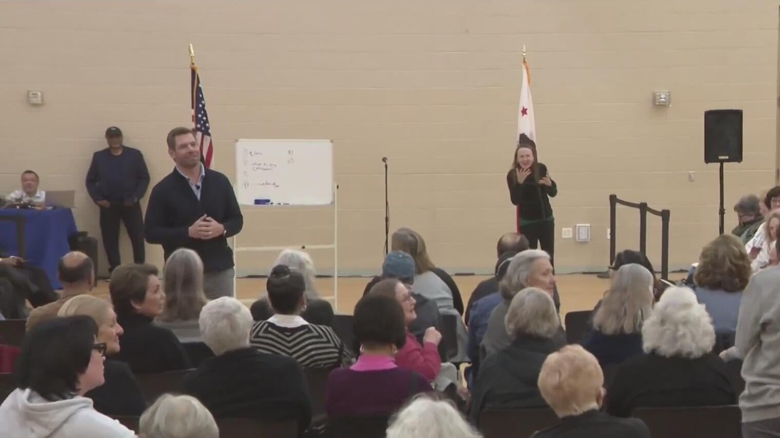 East Bay constituents pack townhall held by Congressman Eric Swalwell ...