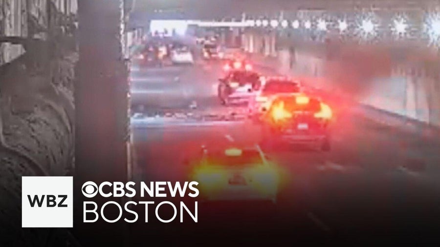 Video shows concrete falling from Boston's Prudential Tunnel, damaging ...