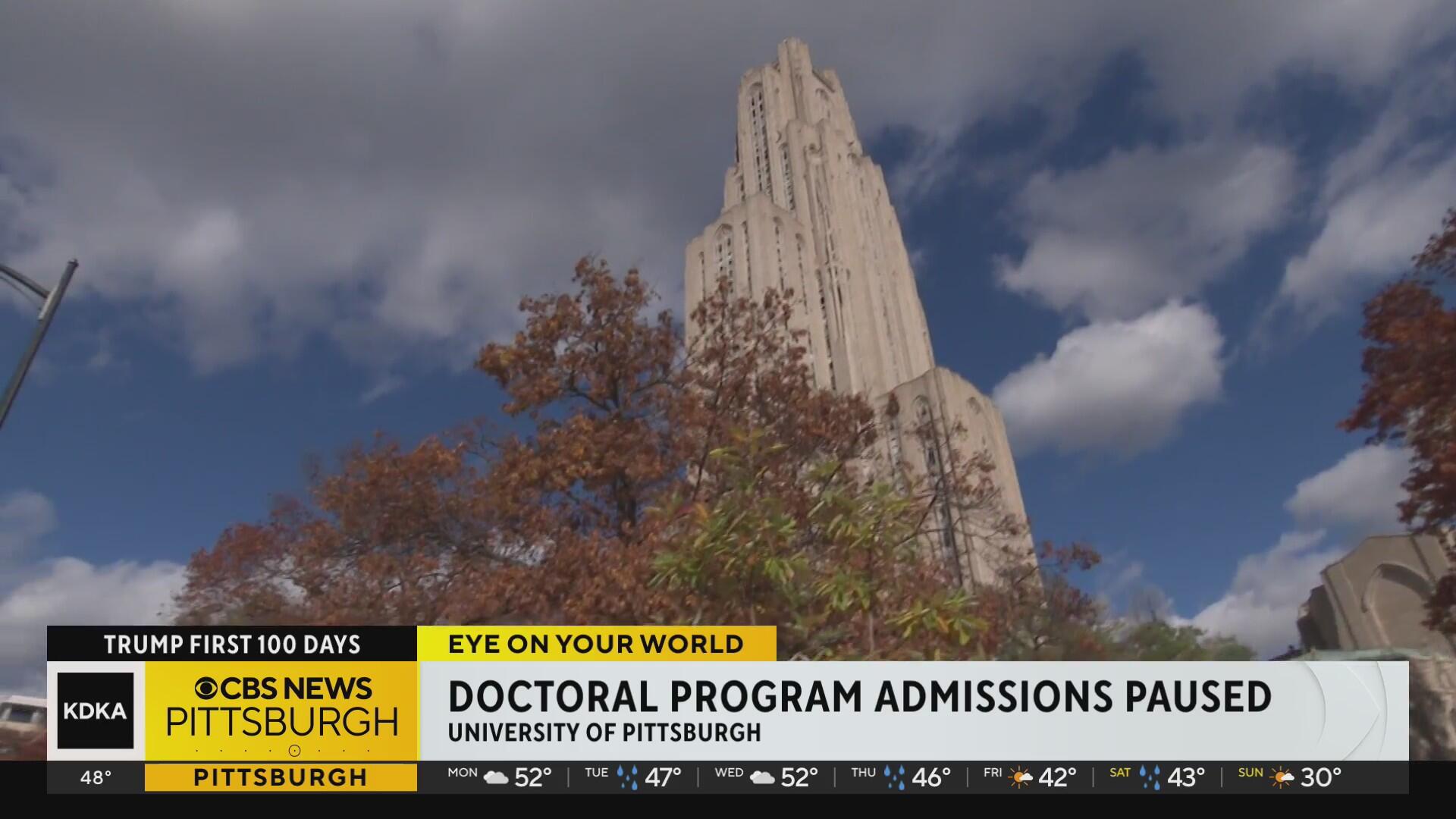 University of Pittsburgh to continue to allow doctoral admissions amid ...