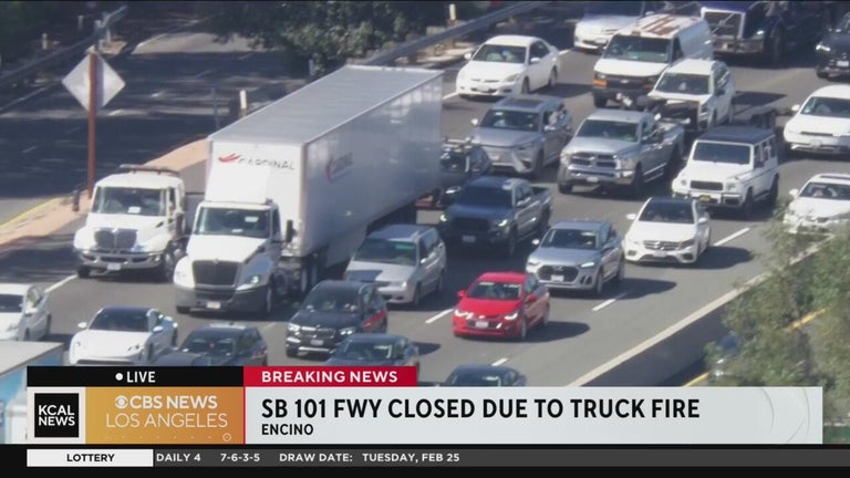 101 Freeway lanes reopen in Encino after extended closure from box ...