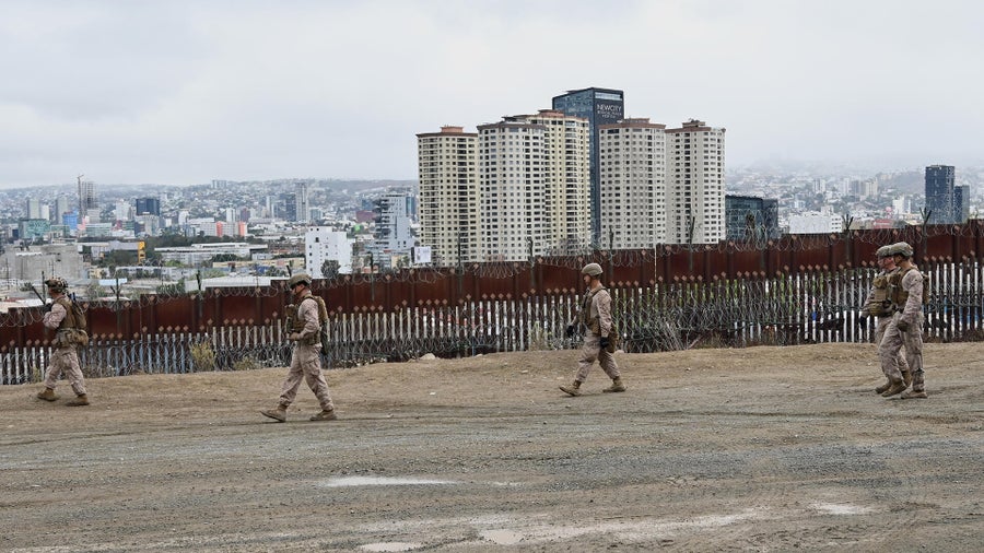 2 Marines deployed to U.S. southern border killed in vehicle accident ...