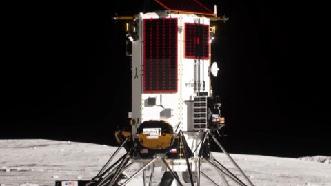 Commercial lunar lander Athena heading to the moon with a drill, rover ...