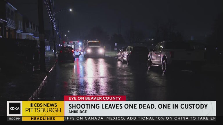 One dead, one in custody after a shooting in Ambridge - CBS Pittsburgh