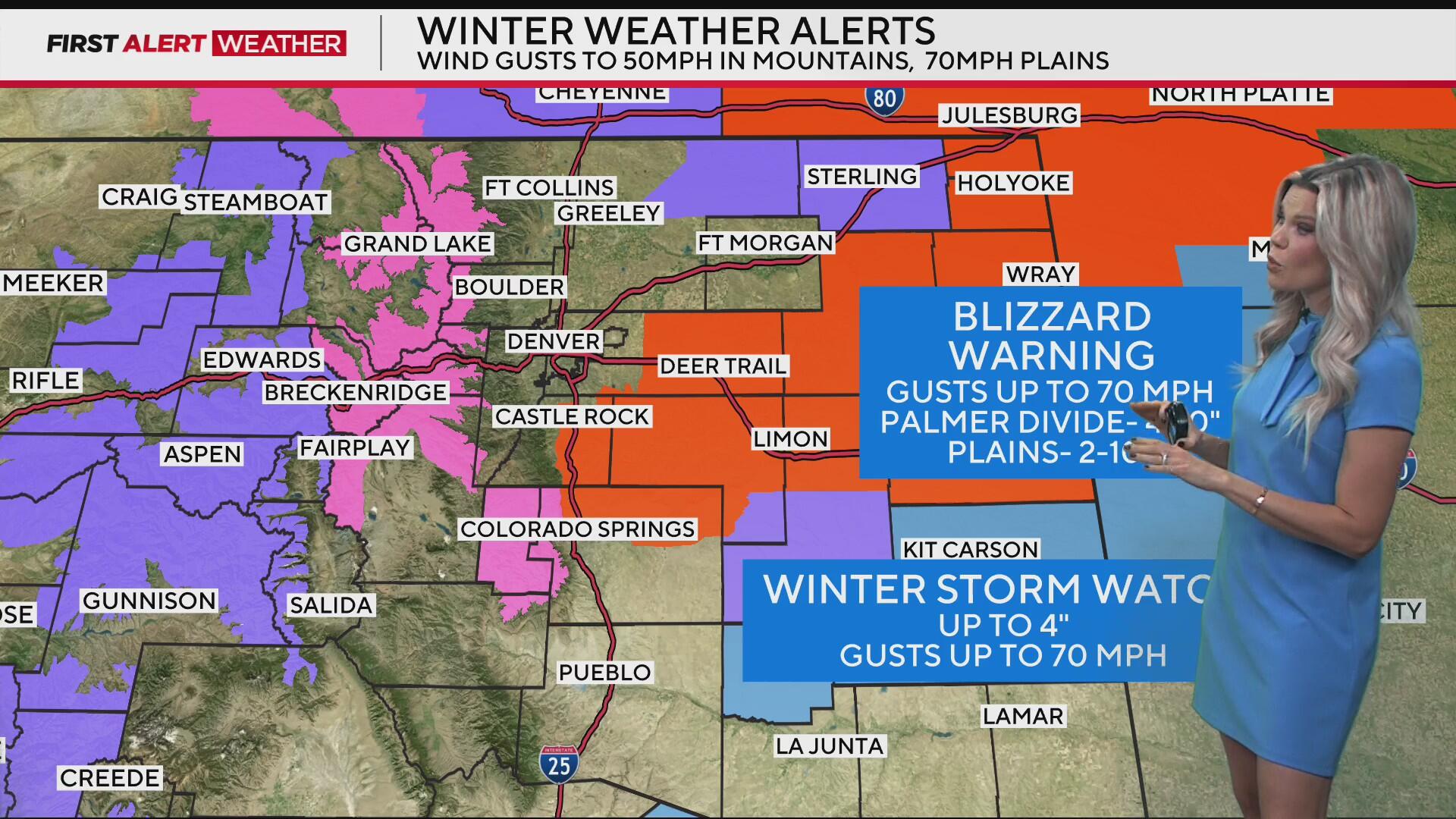 After a sunny, Spring-like weekend in Colorado unsettled weather moves ...