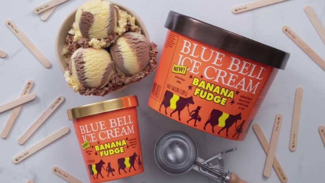 Blue Bell rolls out new ice cream flavor: Banana Fudge - CBS Texas