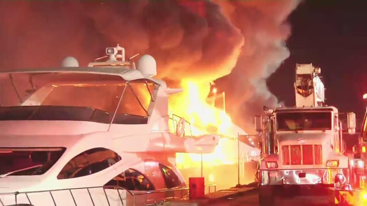 3 yachts destroyed after bursting into flames in Northwest Miami-Dade ...