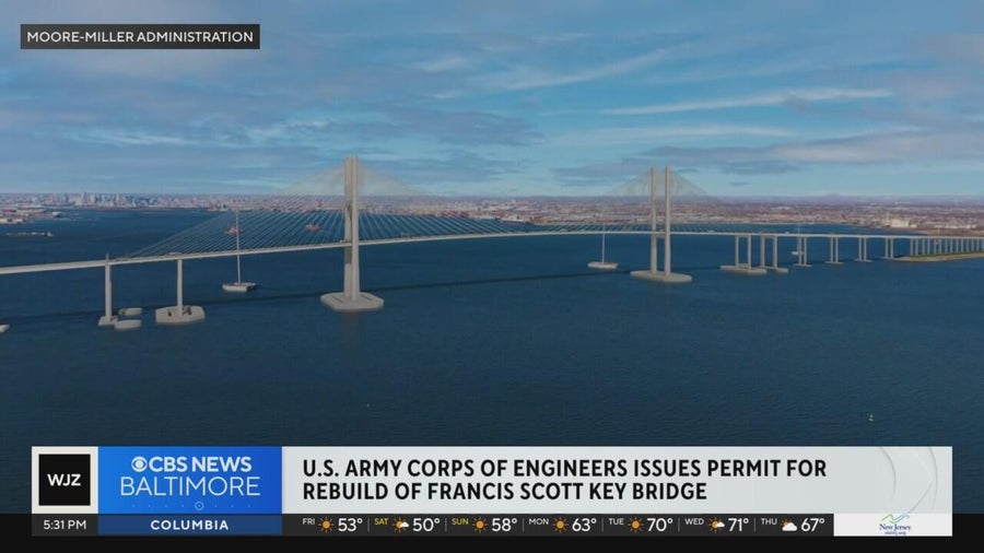 U.S. Army of Engineers issues permit for reconstruction of Key Bridge ...