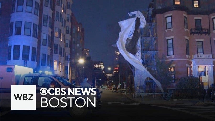 Huge scaffolding collapses in Boston as howling winds whip across ...