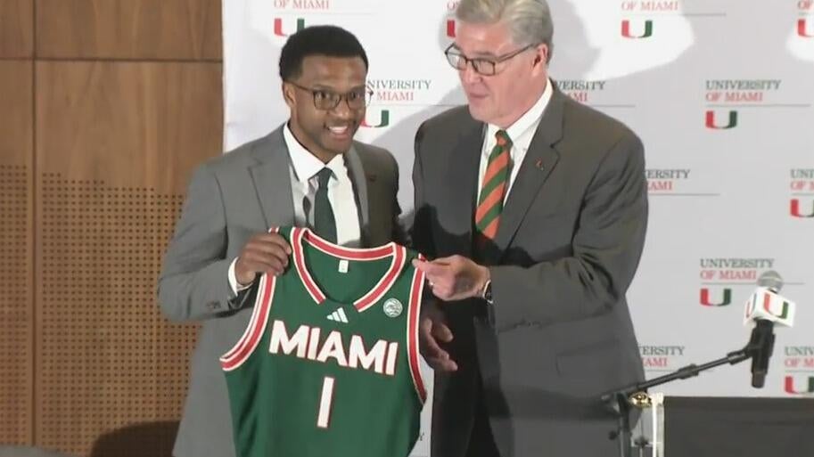 University of Miami introduces Jai Lucas as new men's basketball head ...