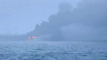 U.S.-flagged tanker, cargo ship in North Sea collision off coast of ...