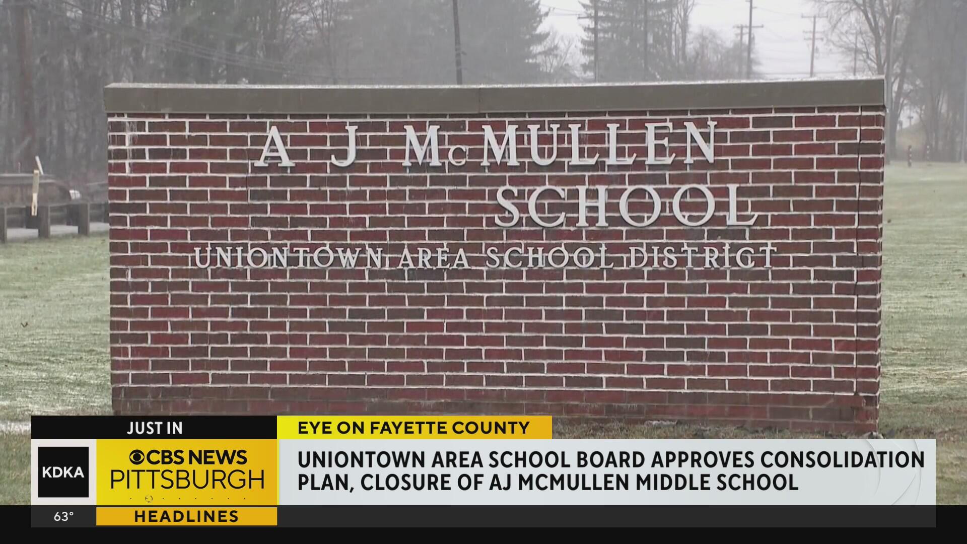 Uniontown Area School District school board votes to close middle ...