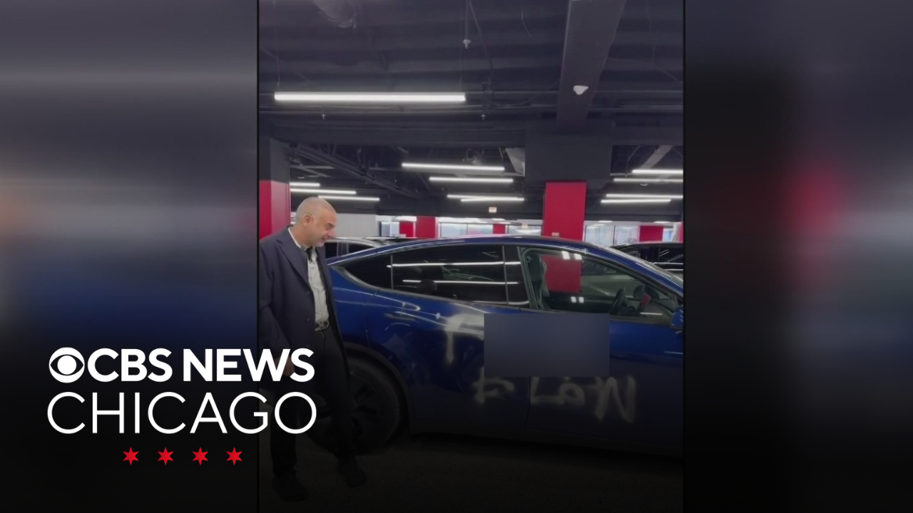Tesla vehicles in Chicago vandalized in protest of Elon Musk's role in ...