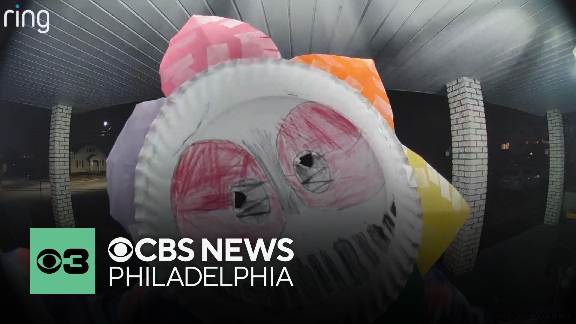 Disturbing doorbell video shows "box demon" at Pennsylvania home - CBS ...