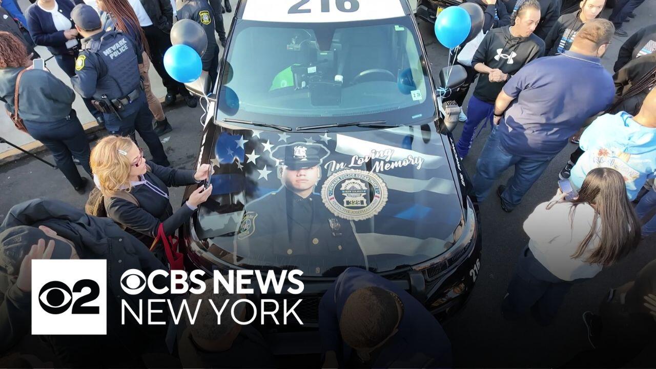 Vigil held for fallen Newark Police Det. Joseph Azcona - CBS New York