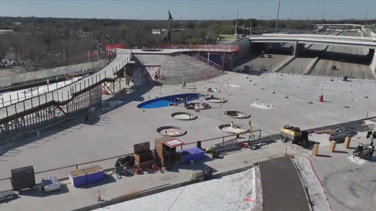 New deck park over I-35 near Dallas Zoo to open spring 2026 - CBS Texas