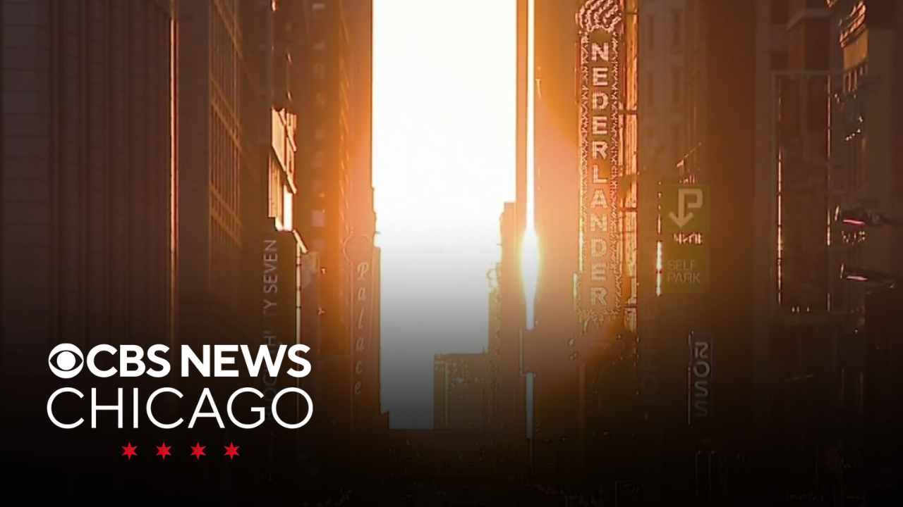 Chicagohenge 2025: sunset lines up perfectly between Chicago ...