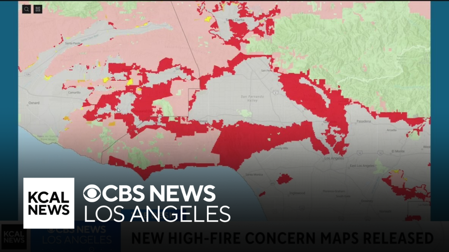 New Cal Fire hazard maps released for Southern California - CBS Los Angeles
