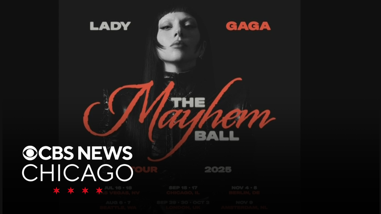 Lady Gaga announces "Mayhem Ball" tour stop in Chicago, one of only 5 U.S. cities included - CBS ...