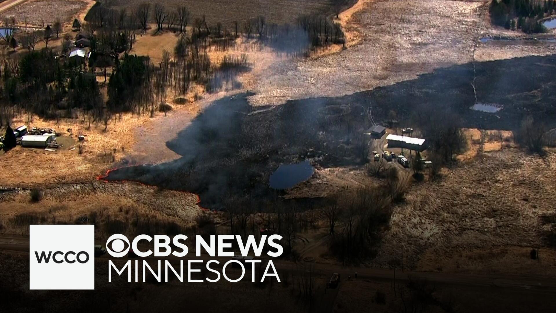 Minnesota officials warn about fire danger after dry weather leads to ...