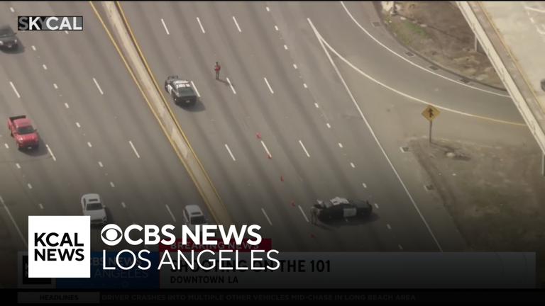 One hospitalized after fight on 101 Freeway turns into shooting - CBS ...