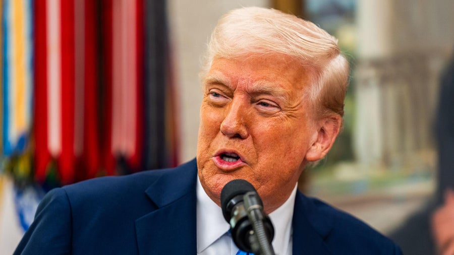 "Trump 2028" hats on sale at Trump Org's online store - CBS News