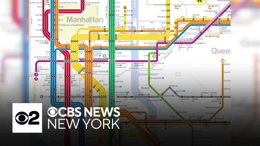 New NYC subway map unveiled by MTA. Here's what has changed. - CBS New York