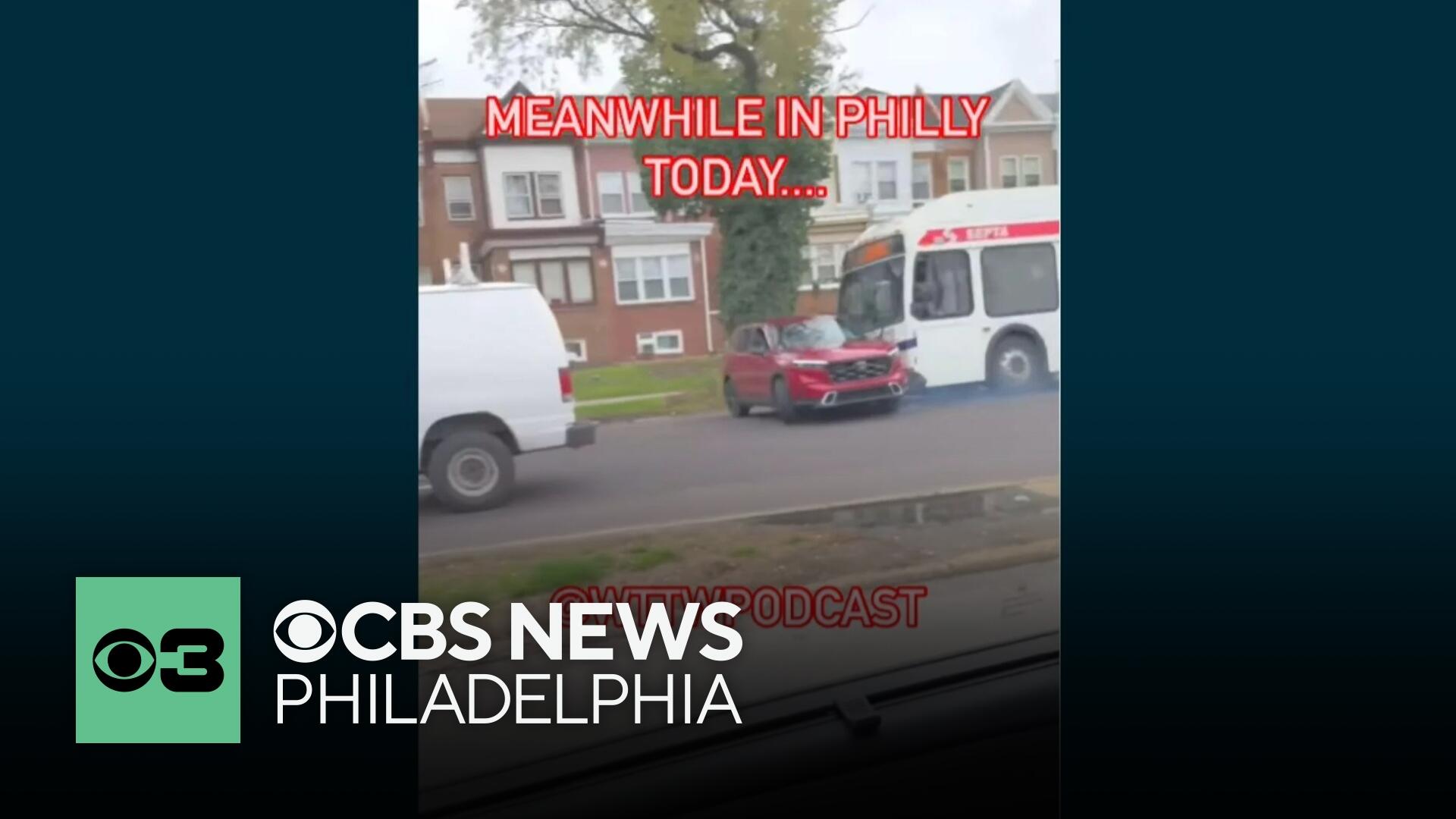 7 people injured after SEPTA bus hits vehicle, pushes down street in ...