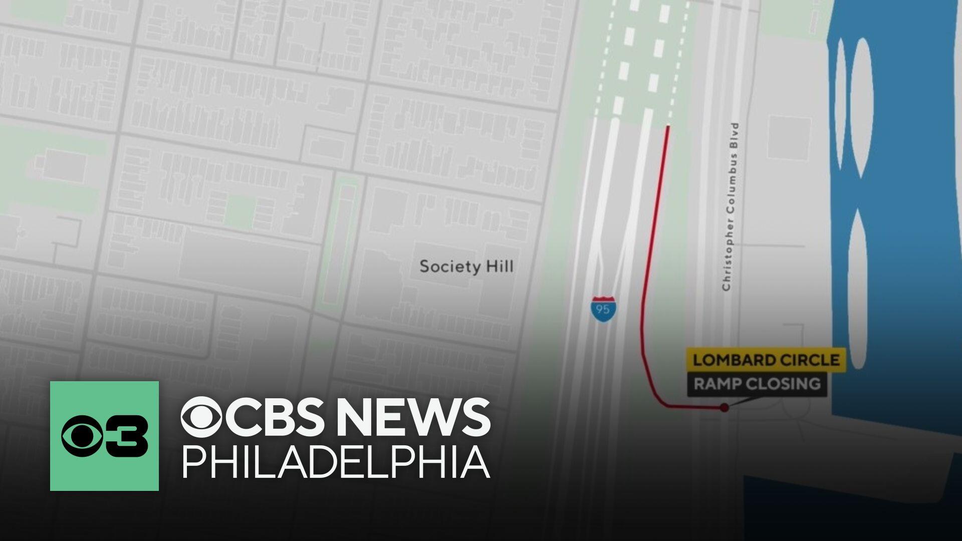 Lombard Circle ramp to I-95 North in Philadelphia to close for 2 years ...