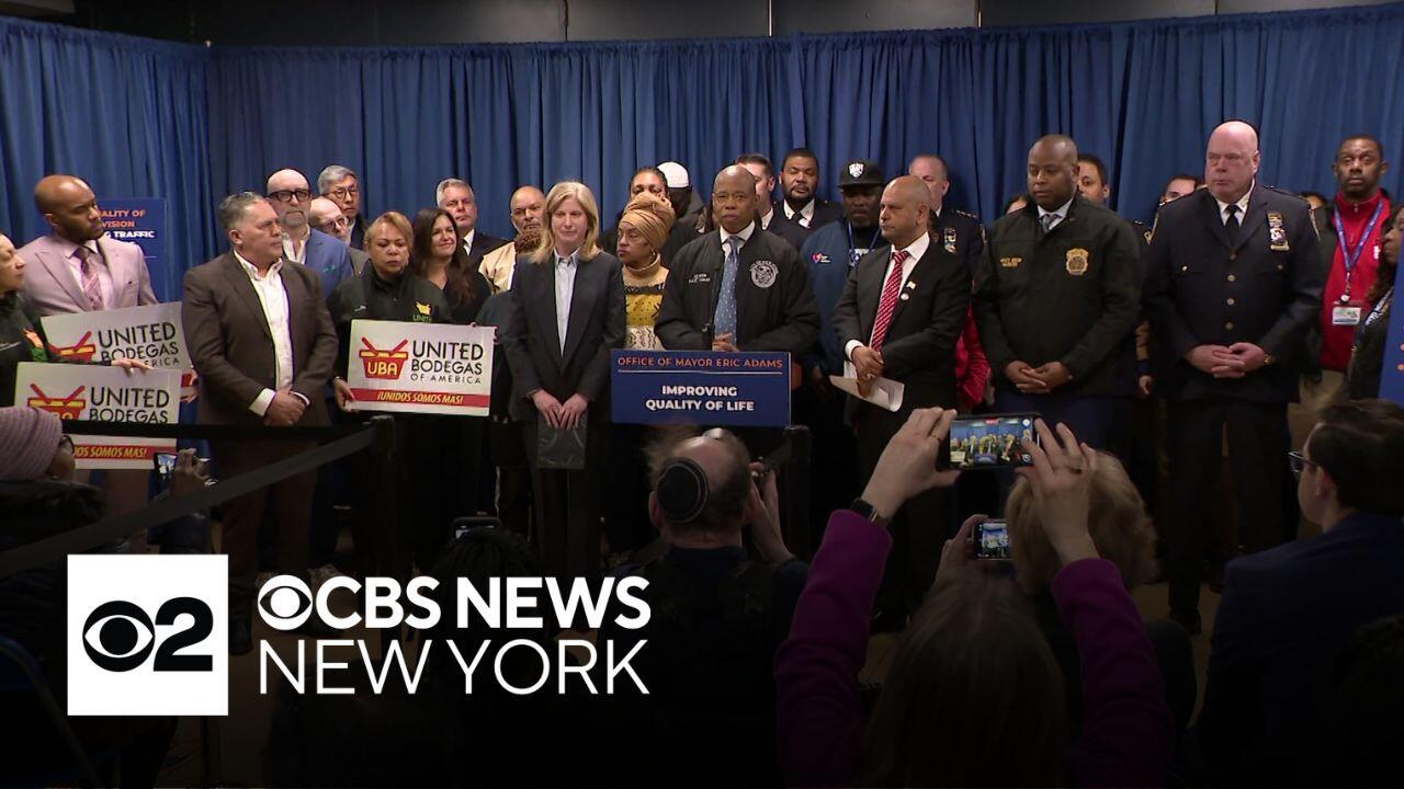 NYC Mayor Adams announces new NYPD Quality of Life Division - CBS New York