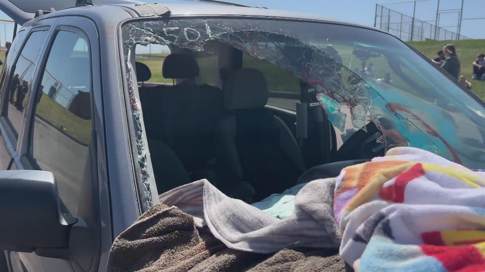 Mock crash shows Colorado high school students dangers of drunk driving ...