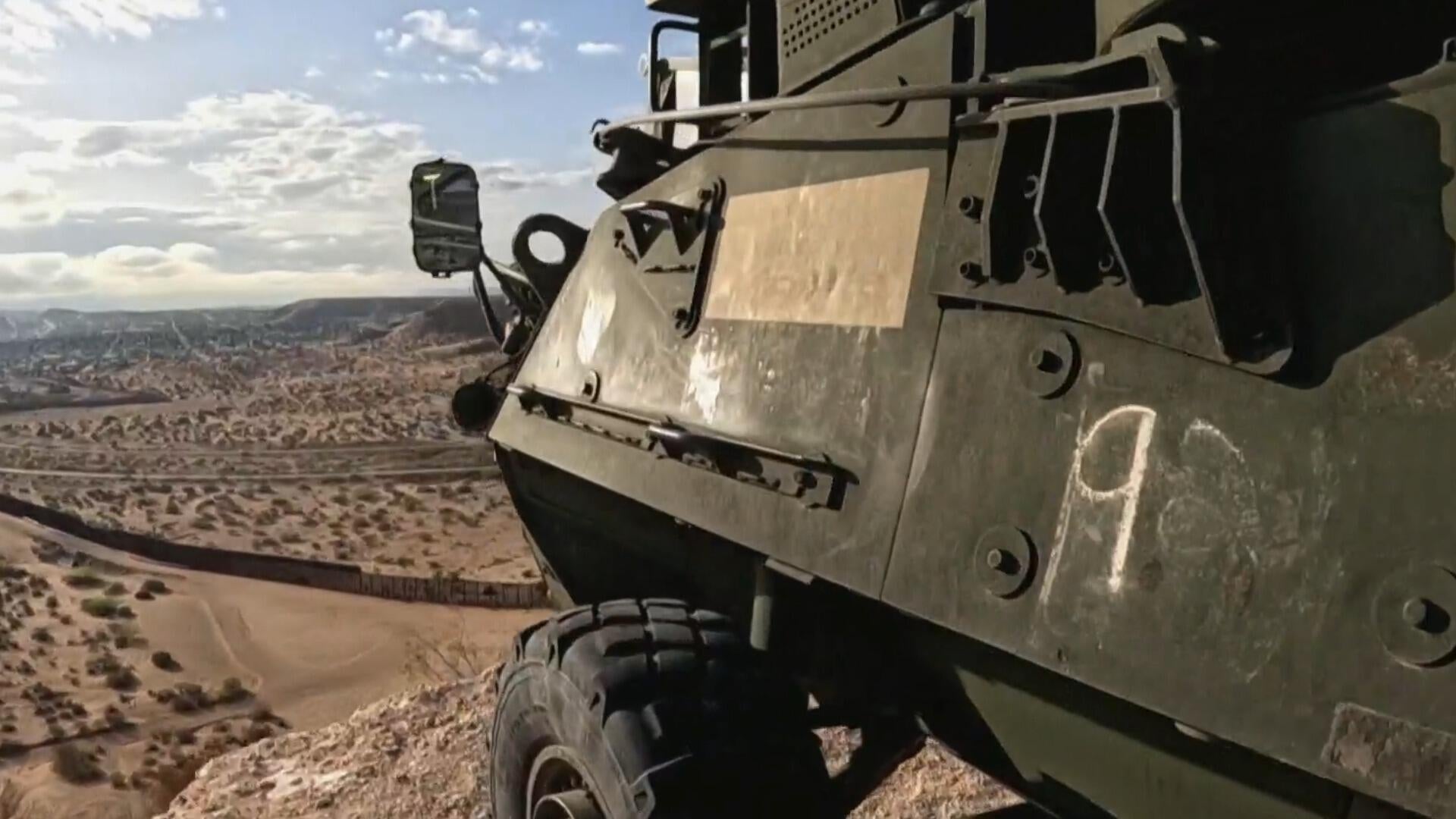 Army delivered armored combat vehicles to southern border ahead of ...
