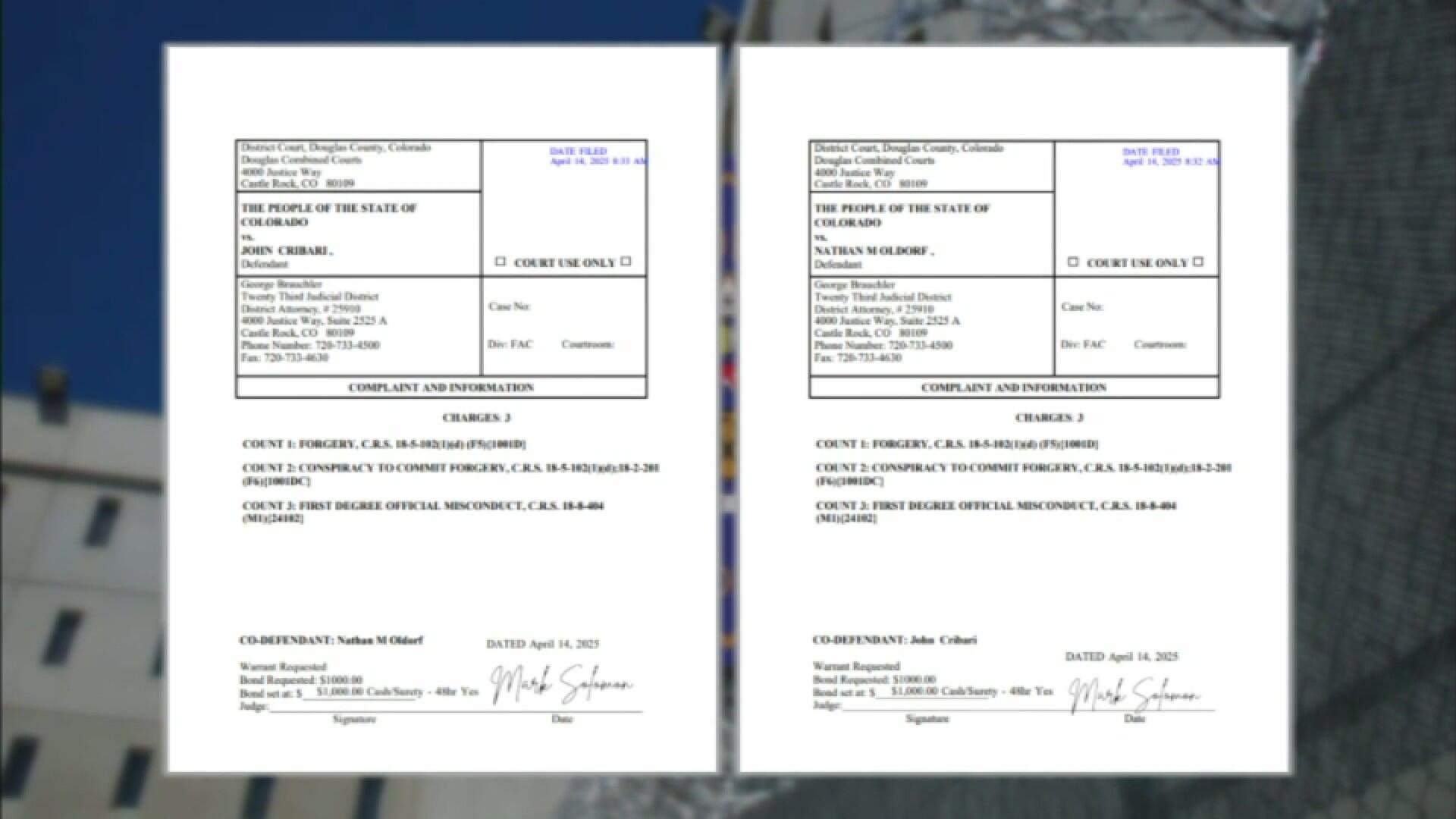 Charges filed against two Colorado Department of Corrections employees ...