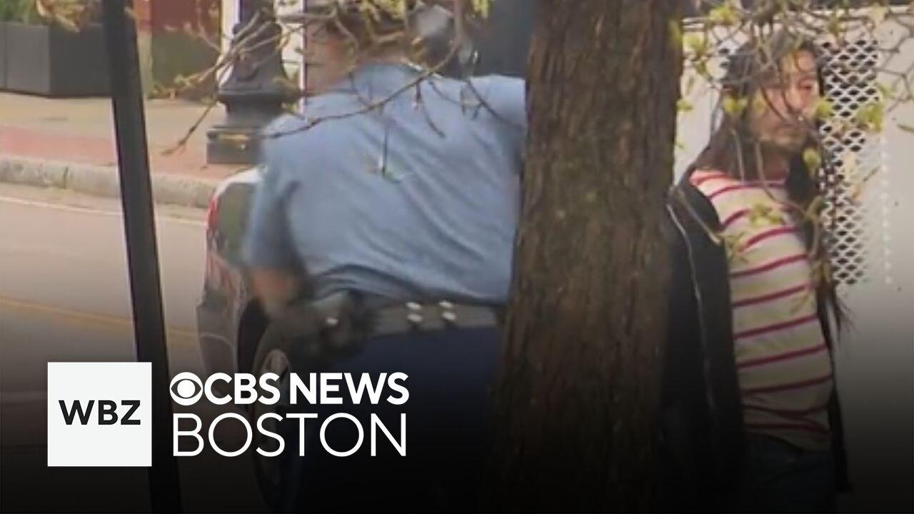 Man arrested before Karen Read trial opening statements for "lingering" in buffer zone - CBS Boston