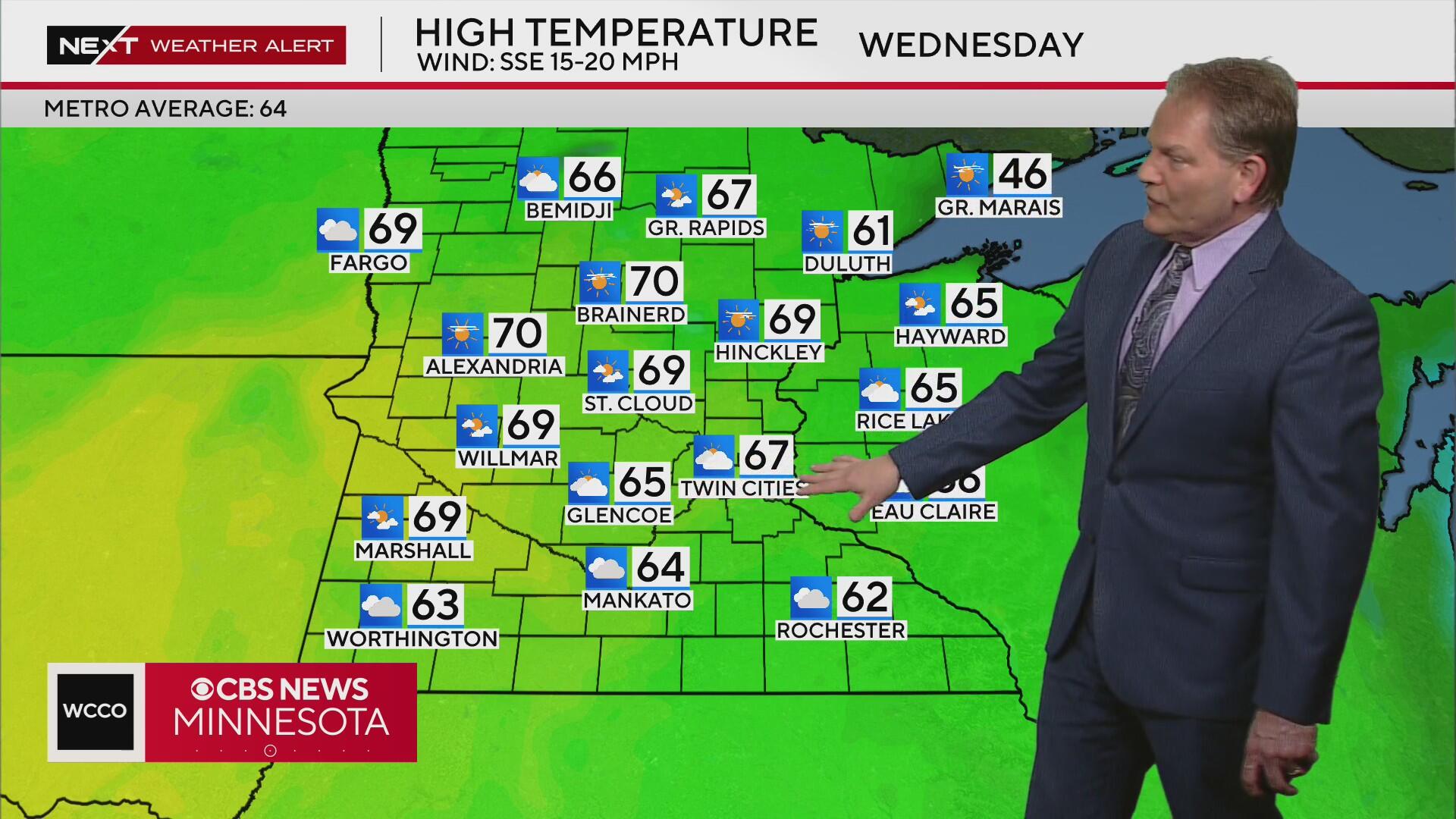 Severe weather rolls through southern and central parts of Minnesota - CBS Minnesota