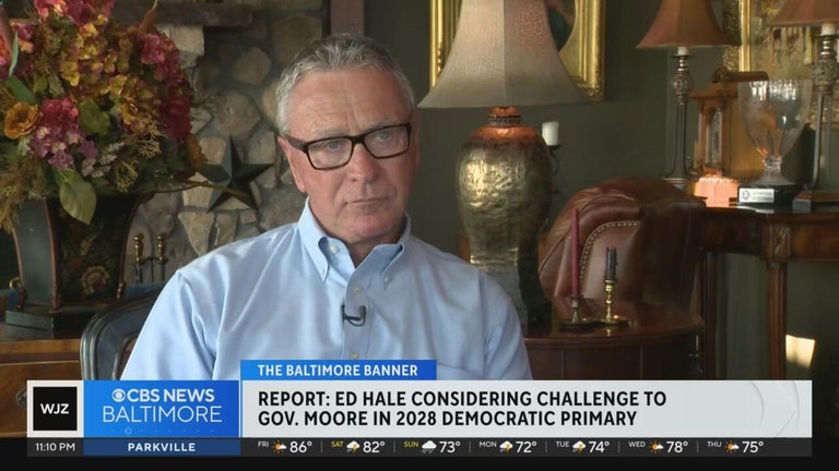 Baltimore's Ed Hale announces run for Maryland governor in 2026 election - CBS Baltimore