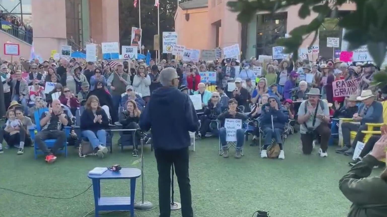 Hundreds march in Mountain View to protest actions of Trump ...