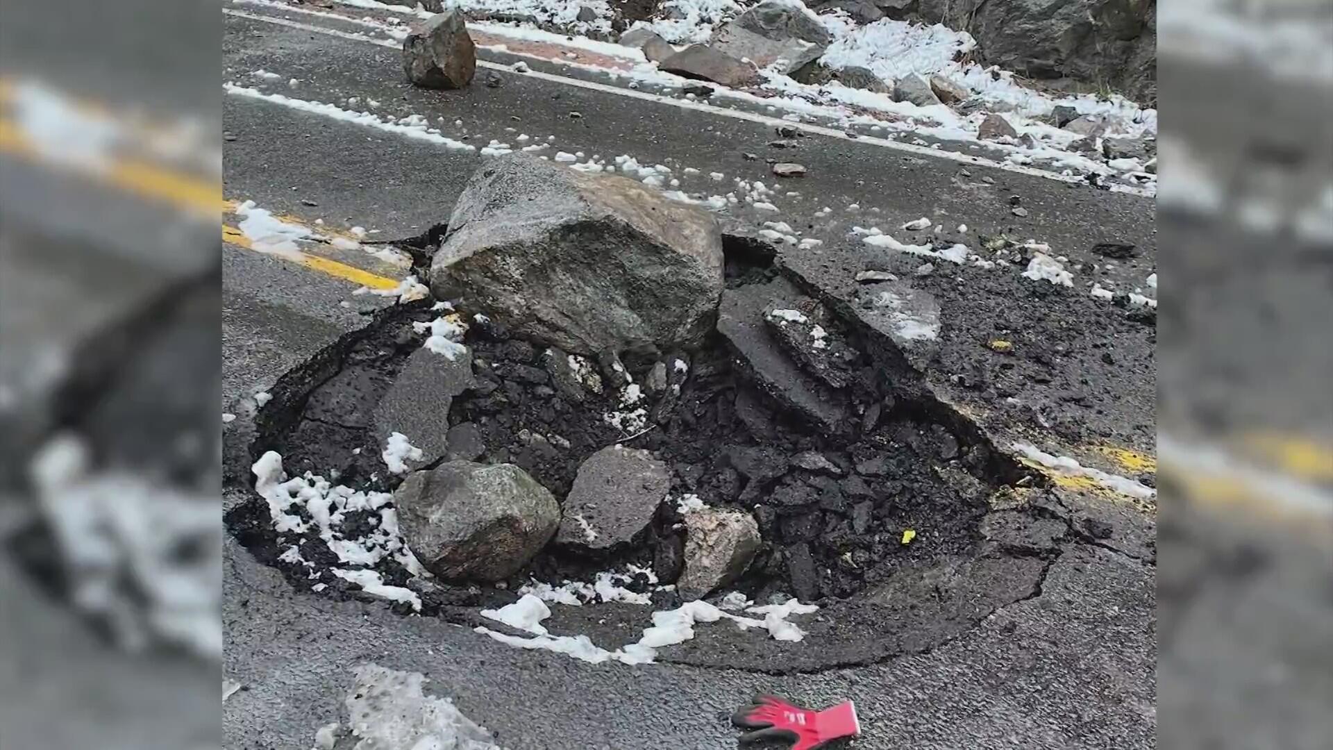 Rockfall potential increases during spring storms in Colorado - CBS ...