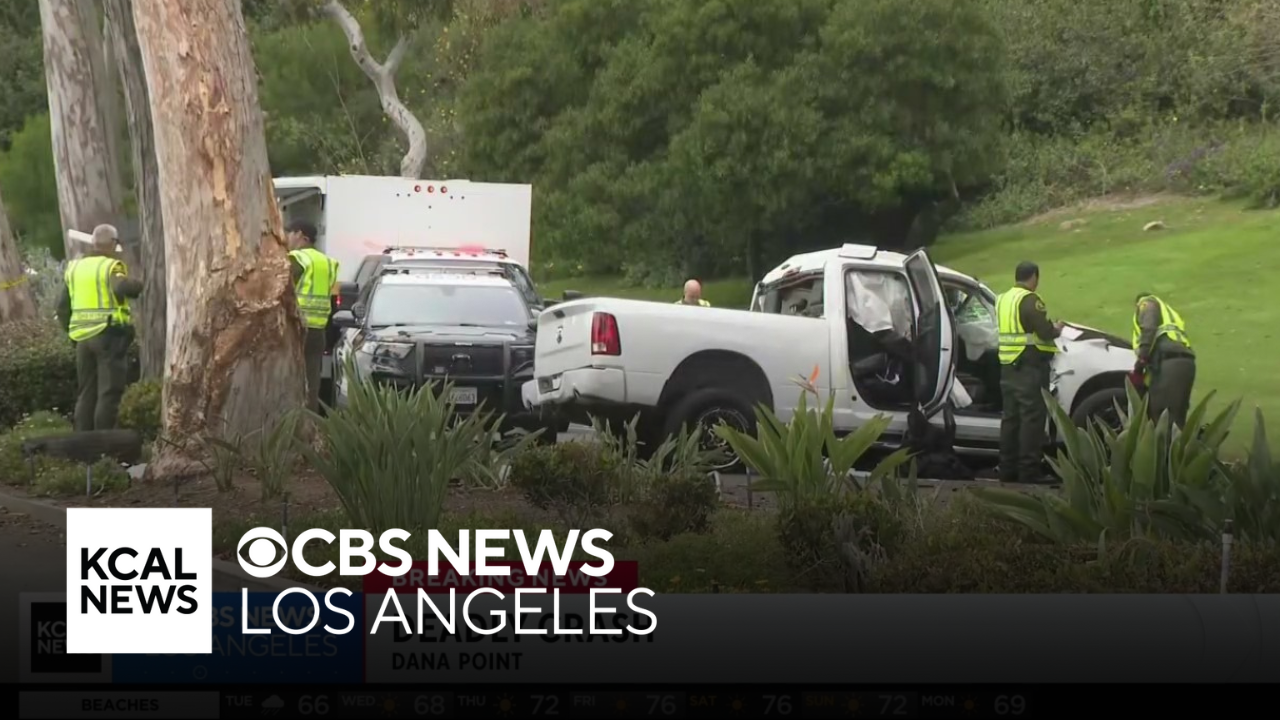 One teenager dead, five others injured after truck slams into tree in Dana Point - CBS Los Angeles