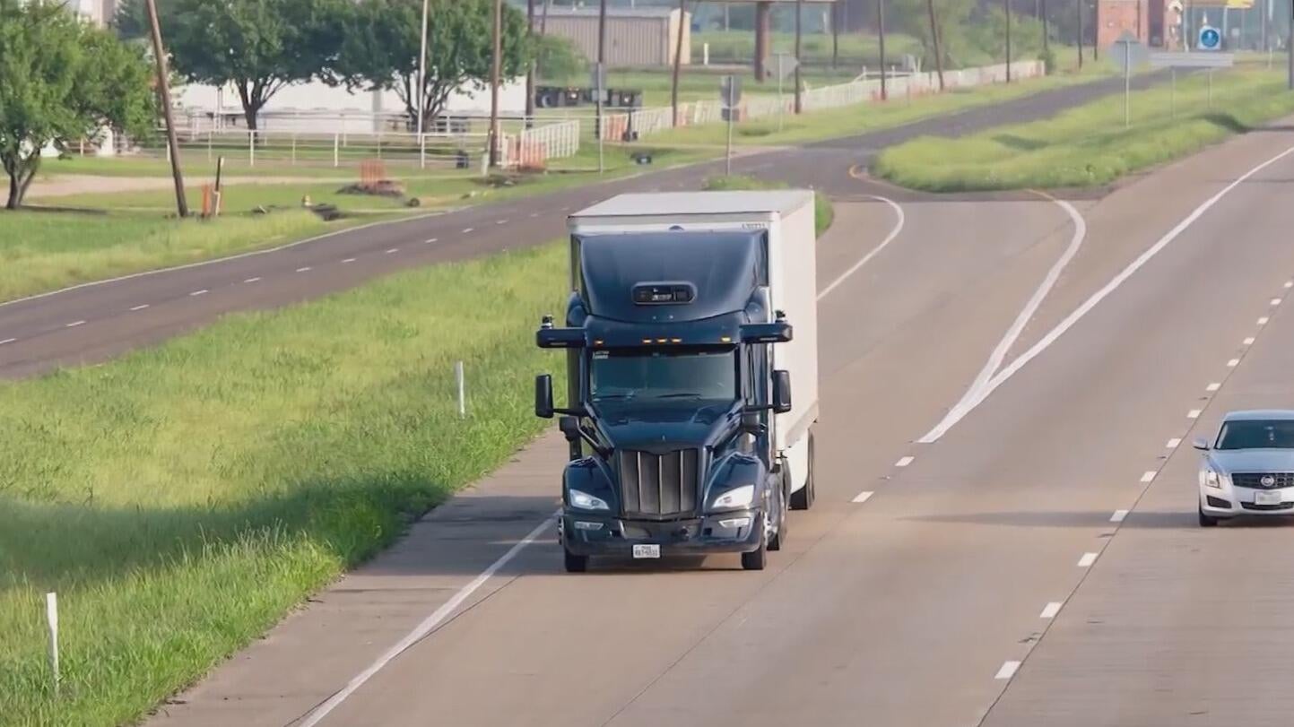 Driverless semi-trucks are on the road in North Texas - CBS Texas