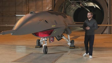 Anduril CEO unveils the Fury unmanned fighter jet - CBS News
