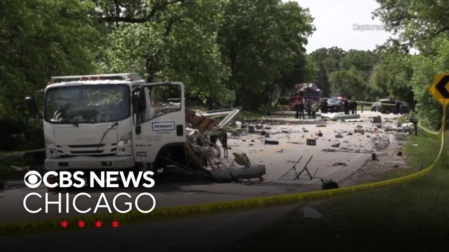 4 homes damaged after box truck explodes in Addison, Illinois - CBS Chicago