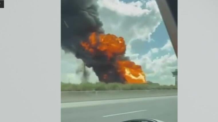 Drivers react with shock to fiery I-595 tanker, bus crash in Davie ...