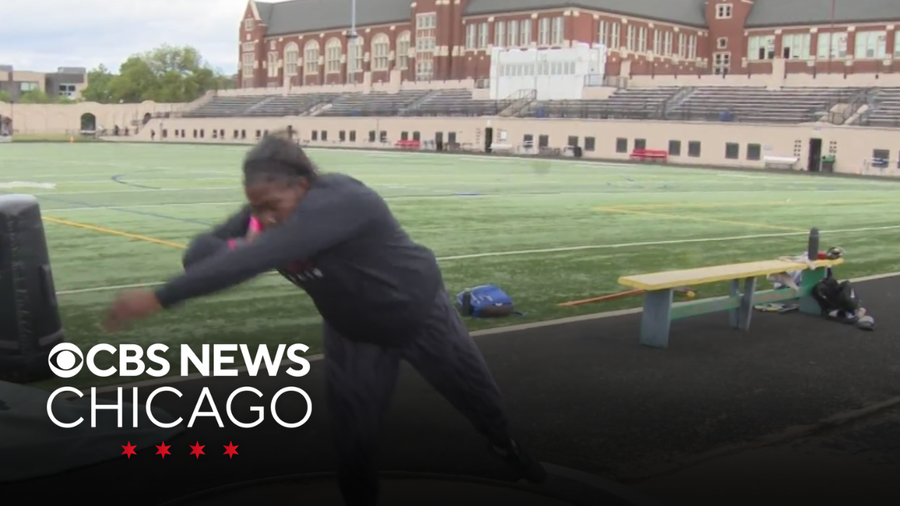 DePaul shot putter Kash Allen goes from walk-on to All-American - CBS ...