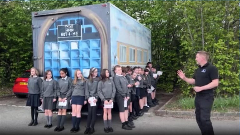 Prison on wheels visits U.K. schools to teach kids about life behind ...